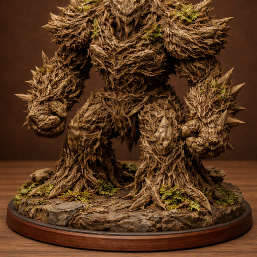 🌿 Briar Colossus – STL, OBJ & MTL Plant Colossus Miniature for 3D ...