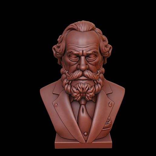 3D file Karl Marx Bust 👤 ・3D print model to download・Cults