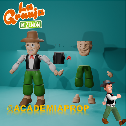 Archivo 3D ZENON -FLEXI-MULTICOLOR- LA GRANJA DE ZENON 🐉 ・Objeto ...