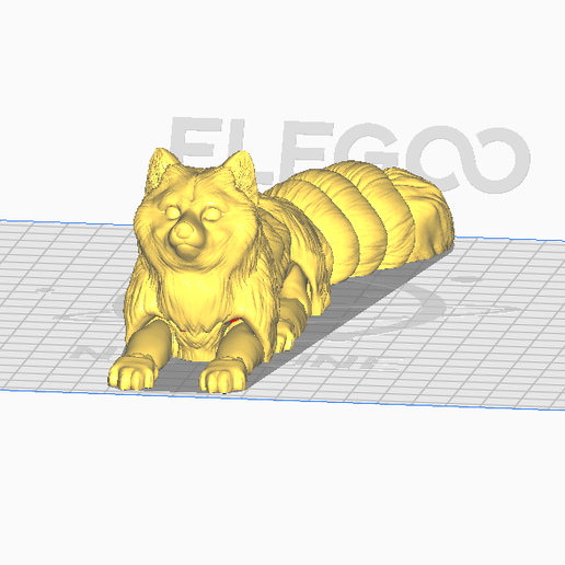 🦊 Articulated White Fox – 3D Printable Fantasy Animal Model – Poseable ...