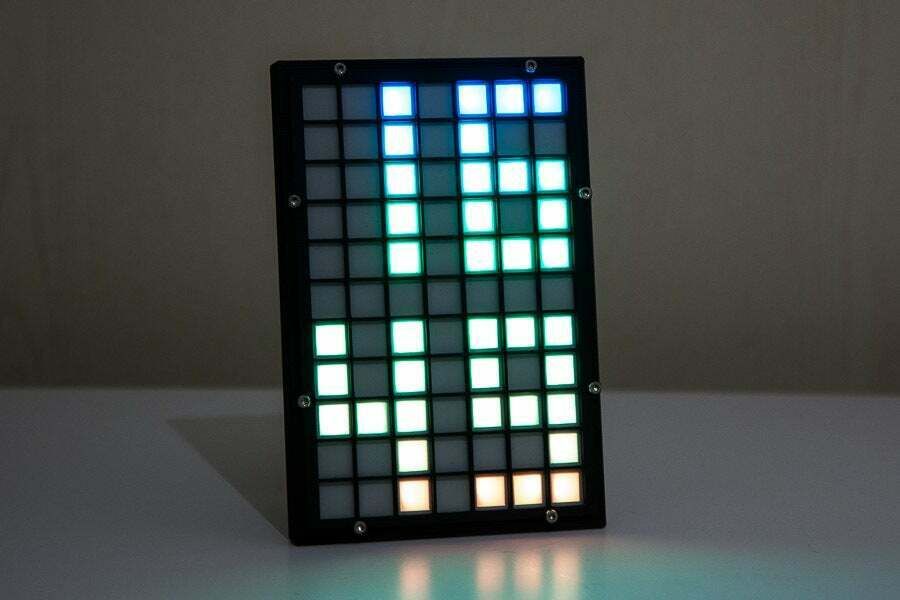 Download Free Stl File Lazy Grid Clock • 3d Print Template ・ Cults