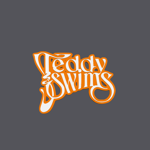STL file Teddy Swims Logo 🧸 ・3D print design to download・Cults