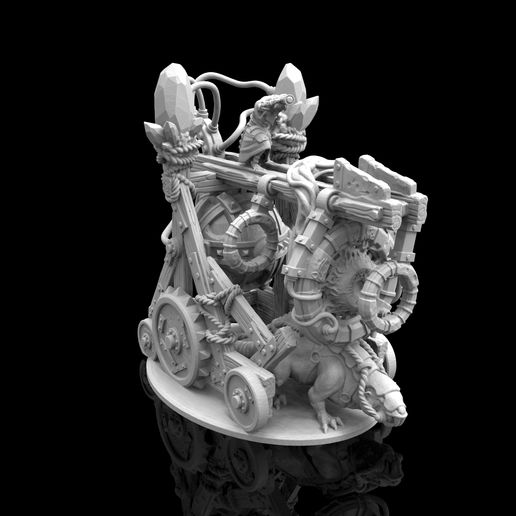 🐀 Rat Crystal Cannon (unsupported)・ 3D File for 3D printing・Cults