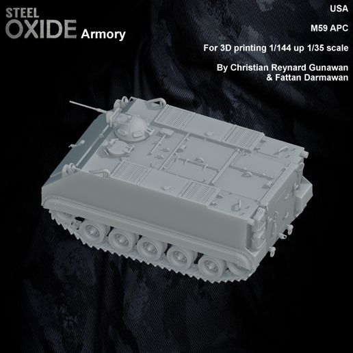 🇺🇸 US M59 APC・ STL File for 3D printing・Cults