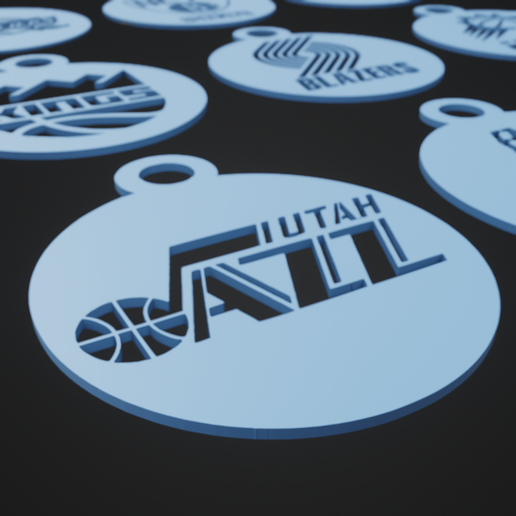 STL file NBA team Keychains 📛 ・3D printer model to download・Cults