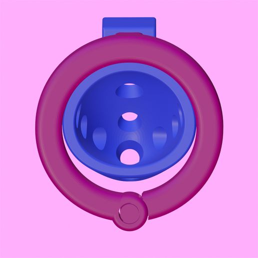 🤐 BDSM Permanent Denial Forever Chastity Cage・ STL File for 3D printing ...