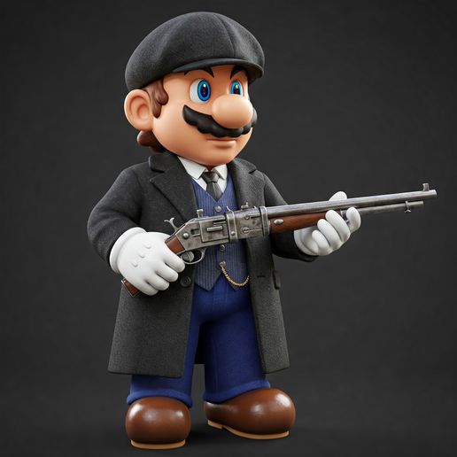 🎨 Mario Shelby - Mafia Plumber for 3D printing (Fan Art)・ STL File for ...