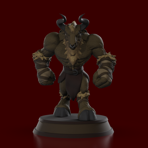 STL file Minotaur 🐉 ・3D print object to download・Cults