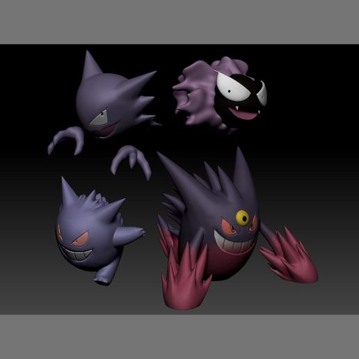 Archivo STL Pokemon Gengar Mega Evolución 🐉 ・Objeto imprimible en 3D ...