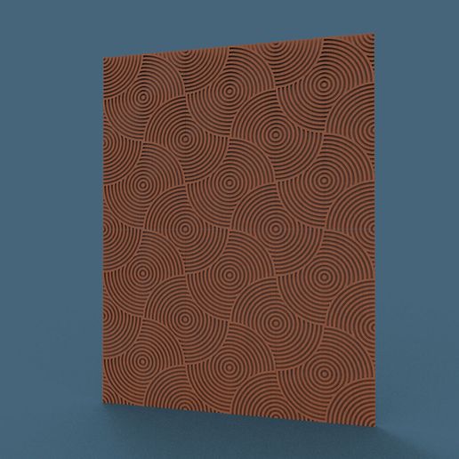 🟣 Seamless geometric pattern wall panel 3D Model・ STL File for 3D ...