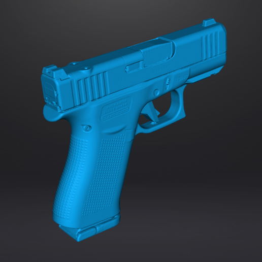 🔫 Glock 43x MOS Real size 3d scan・ STL File for ・Cults