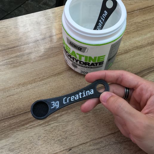 🥄 Creatine Scoop 3Gr・Free STL File for 3D printing・Cults