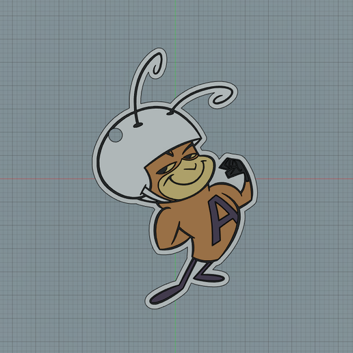 STL file Atomic Ant Key Chain 🐜 ・Model to download and 3D print・Cults