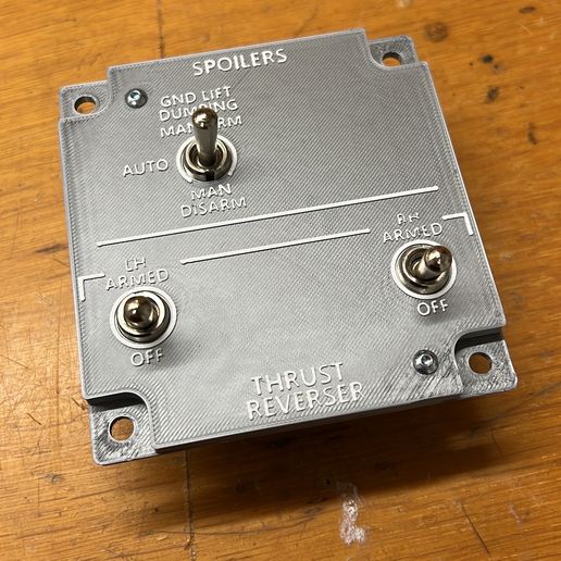 ️ CJR-Series Spoiler/Reverse Cockpit-Panel 3D Print Model・ STL File for ...