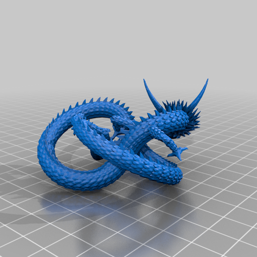 🪢 Torus Knot Dragon Remix・Free STL File for ・Cults