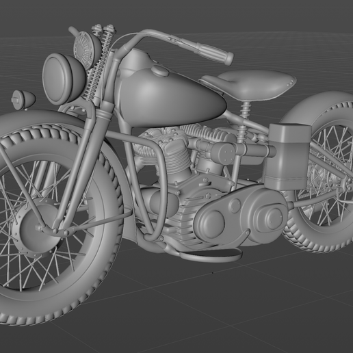 🏍️ American Vintage Motorcycle Digital Model Material・ OBJ File for 3D ...