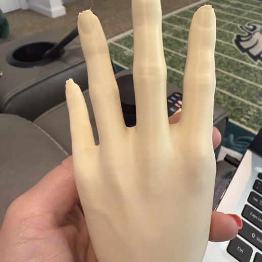 3D printer Highly Detailed Female Woman Hand Finger Pose For Ring ...