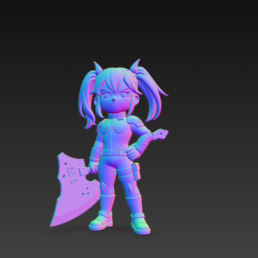 🔫 Kikoru Shinomiya – Kaiju No. 8 Chibi STL | 3D Printable Anime Figure ...