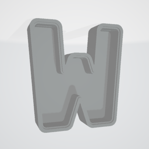 🪙 Letter W Coin Bank・ STL File for 3D printing・Cults
