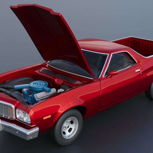 🚗 Ranchero 1974・ 3D File for 3D printing・Cults
