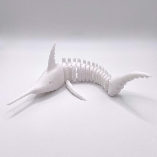 🐠 Articulated Fish / Marlin Swordfish fish Skeleton 3d Print Printable ...