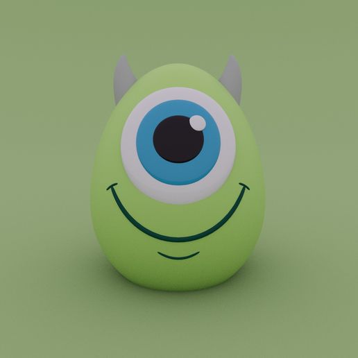 🥚 Easter special - Mike Wazowski easter egg・Free STL File for 3D ...
