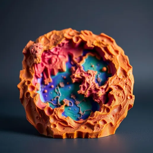 👽 Alien Planet Map・ 3D File for 3D printing・Cults