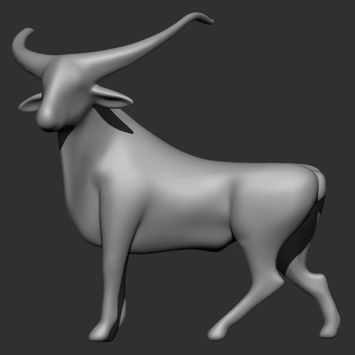 🐂 3D Printable Bull Model – Powerful Standing Bull STL for Decorative ...