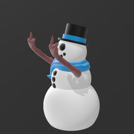 STL file rude snowman w top hat ☃️ (3MF)・Template to download and 3D ...