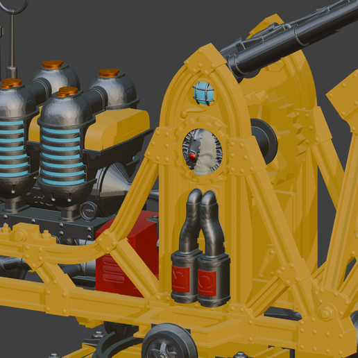 🏗️ 32mm Gothic Sci-Fi Industrial Machines・ 3D File for 3D printing・Cults