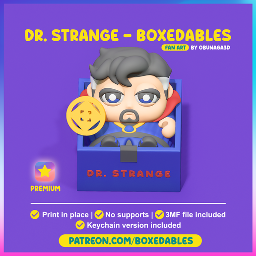 🩺 Doctor Strange - Premium Boxedables [Fan Art]・ STL File for 3D ...
