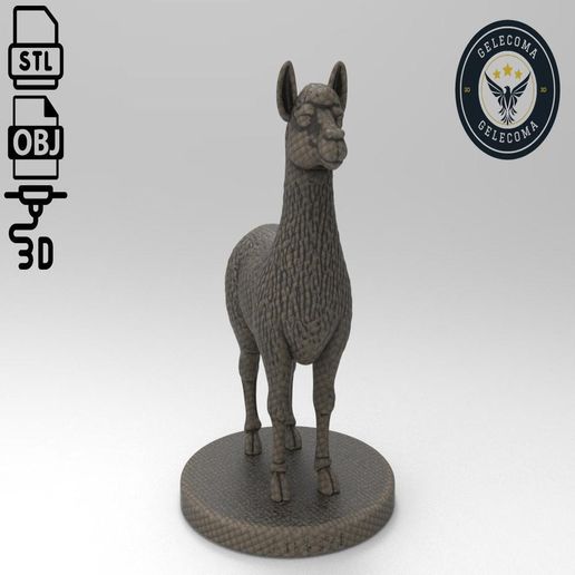 🐉 Alpaca Animal 3d Printing・ 3D Datei für 3D-Druck・Cults