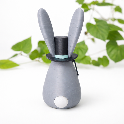 🐇 Victorian Bunny STL – Gentleman Rabbit Figurine with Top Hat and ...