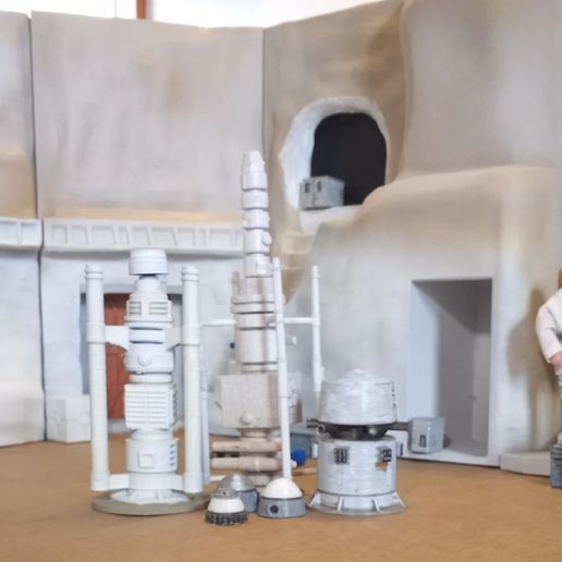 Lars Homestead Courtyard Diorama for 3.75 inch (1:18) Figures・ 3D File ...