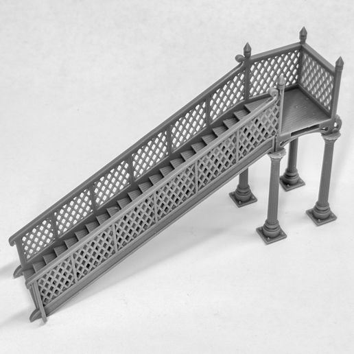 🛤️ Lattice Railway Footbridge 01 - 00 Gauge / 1:76 Scale - Detailed ...