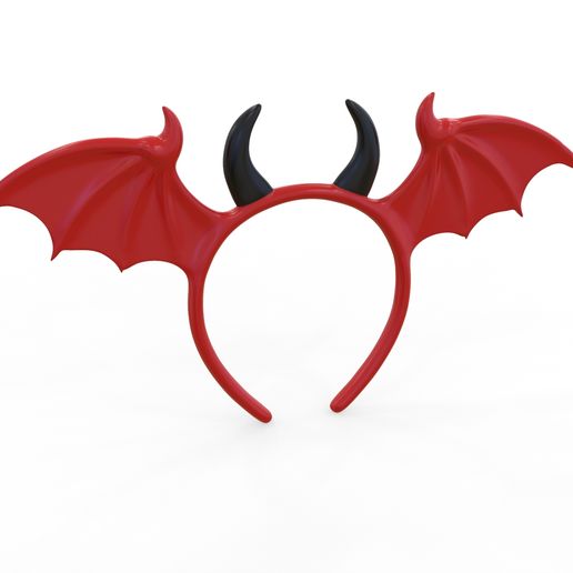 😈 Diadema Devils・Archivo STL para Impresión 3D・Cults