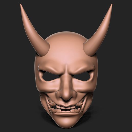 🗡️ Oni Mask・Free STL File for ・Cults