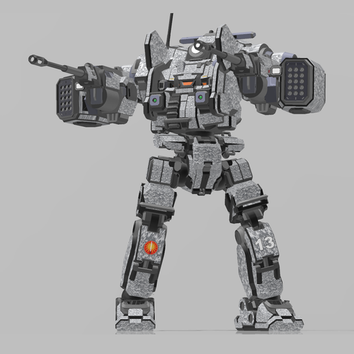 🪖 American Mecha Jaegermech A・Free 3D File for 3D printing・Cults