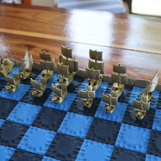 ♟️ Naval Chess Set – Boat Themed Chess Set - War Ship Chess・ STL File ...