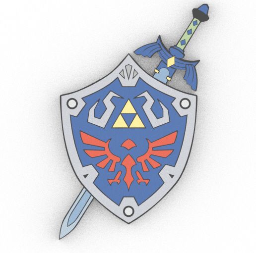 🛡️ shield zelda・ STL File for 3D printing・Cults