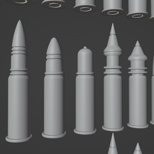 STL file 28mm scale Sci Fi Tank/Cannon Shells 🪖 ・Model to download and ...