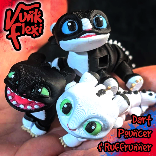 🚆 How to Train Your Dragon Pouncer, Ruffrunner and Dart MultiColor ...
