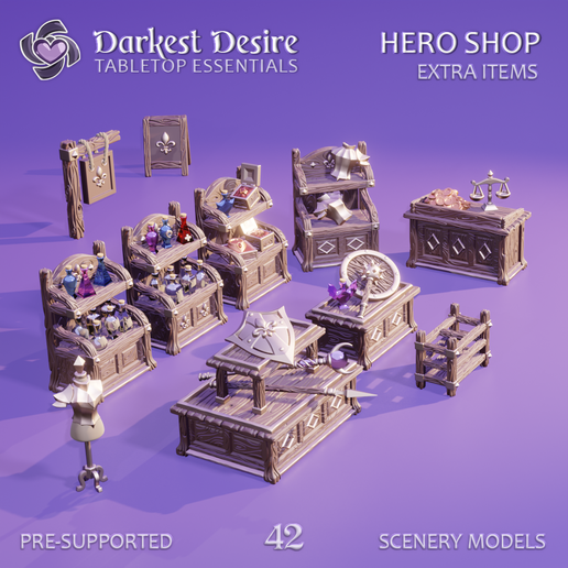 🔫 Hero Shop - Extra Items・ 3D File for ・Cults