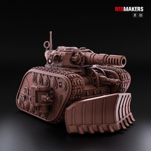 🪖 Renegade Legendary Battle Tank - Heretics・ 3D File for 3D printing・Cults