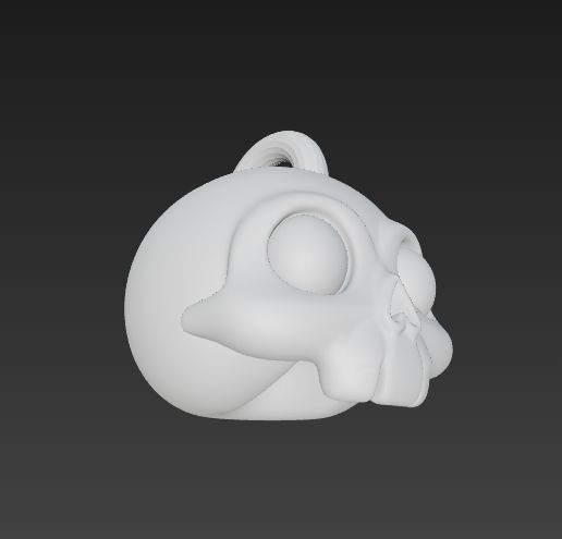 💀 Cute Skull Keychain – 3D Printable Stylized Figure・ STL File for 3D ...