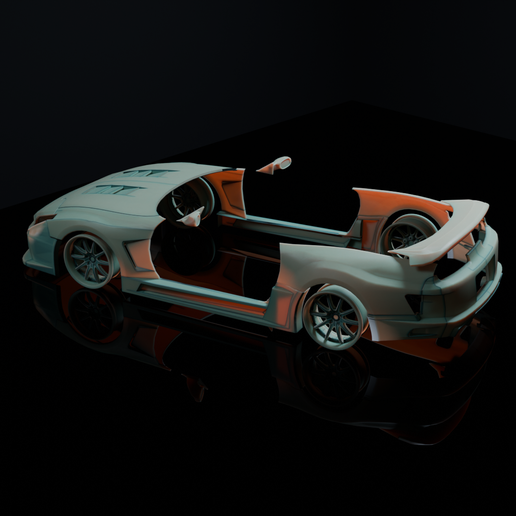 🚗 Bodykit Toyota Supra Top Secret Smokey Nagata V12・ 3D File for 3D ...