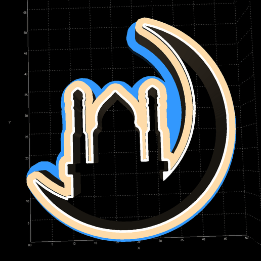🌙 Ramadan Crescent Moon Mosque Cookie Cutter (3D Printable)・ STL File ...
