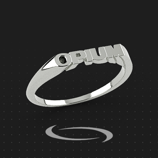 STL file PlayboiCarti OPIUM Ring 💍 ・3D printer design to download・Cults