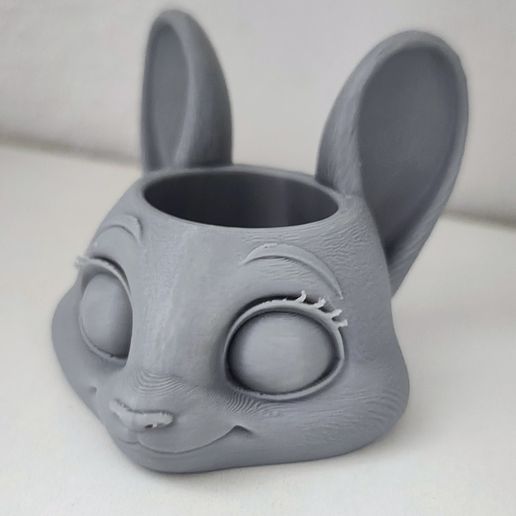 🪴 Pot-Pot / Head-Head Judy Hopps・ STL File for 3D printing・Cults