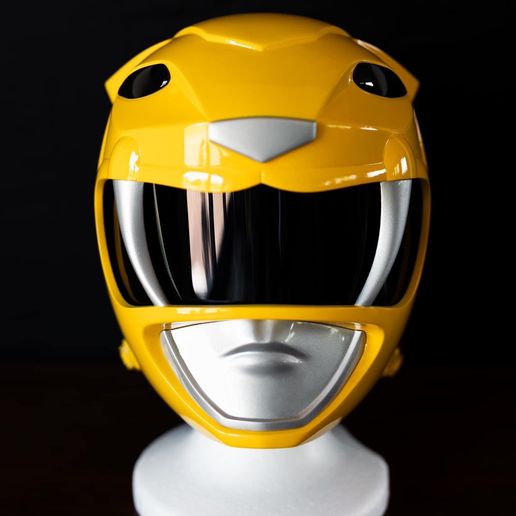 🪖 Yellow Power Ranger Helmet・ STL File for 3D printing・Cults